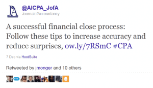 Tweets that retweet in finance, insurance, accounting & real estate